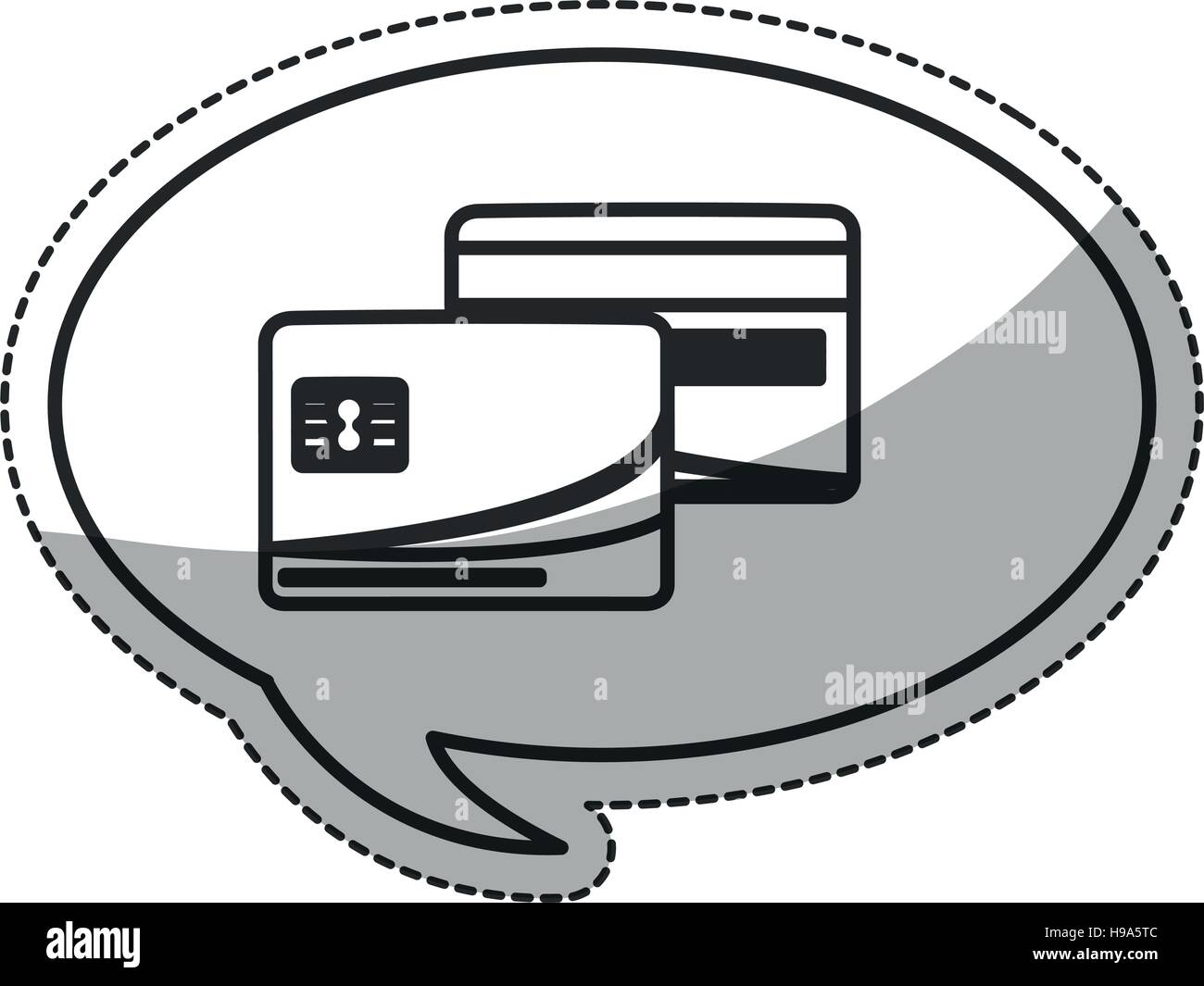 Isolated credit card inside bubble design Stock Vector Image & Art - Alamy