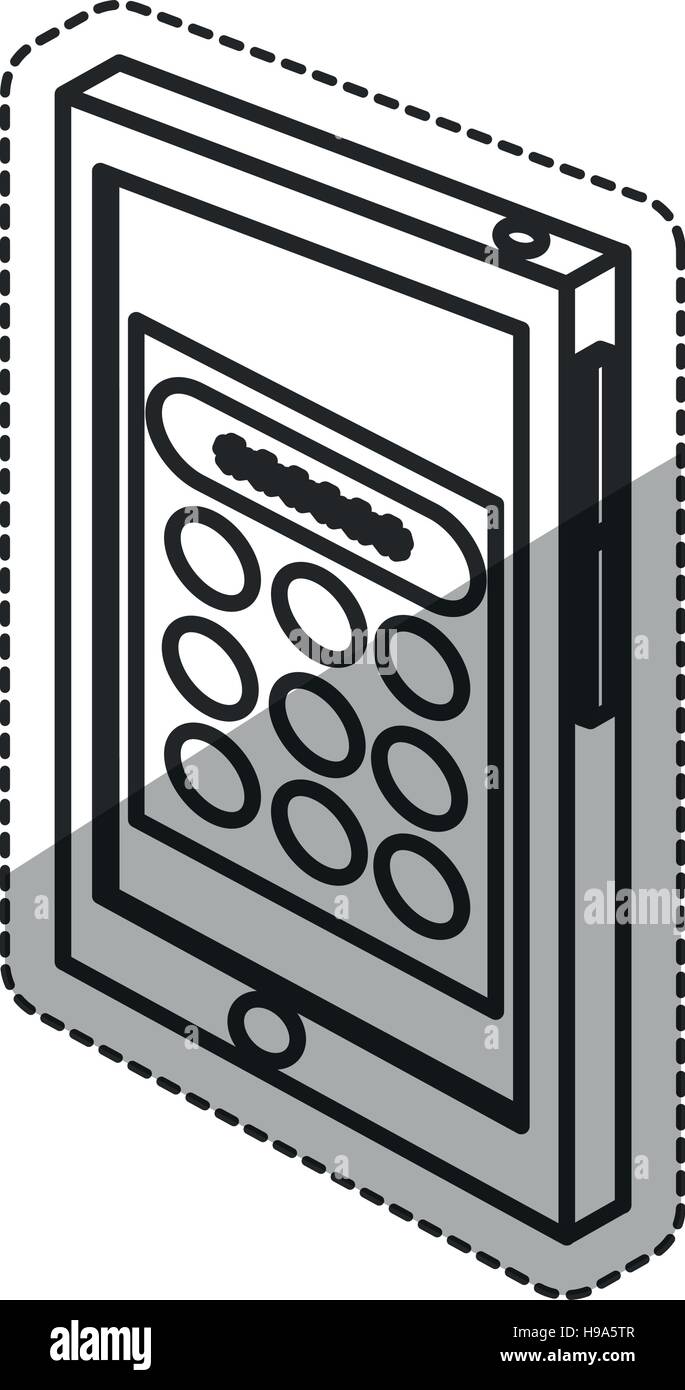 Isolated tablet and password design Stock Vector Image & Art - Alamy