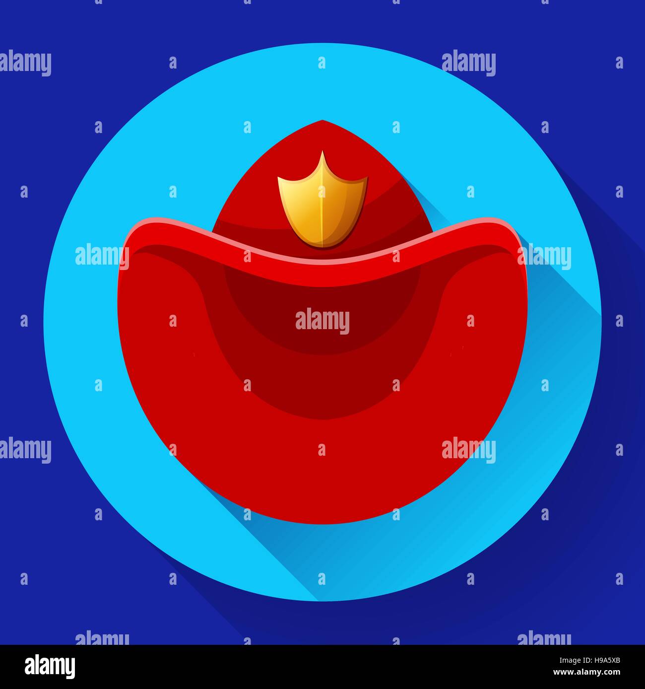 Firefighters hat symbol icon Vector icon for video, mobile apps Stock ...