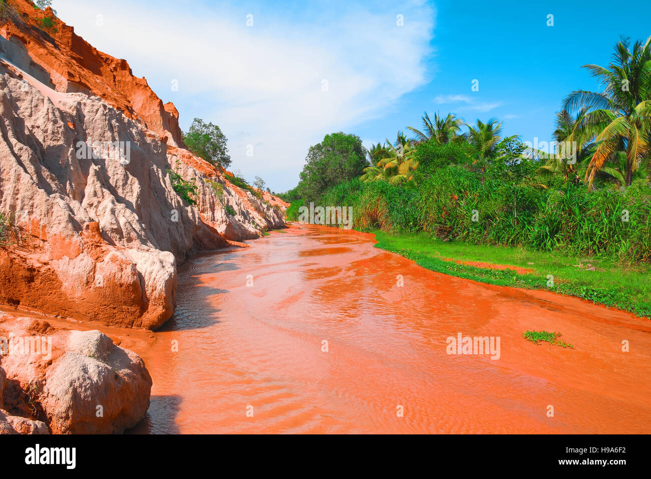 Fairy Stream Canyon, Mui Ne, Vietnam, Southeast Asia. Beautiful scenic ...