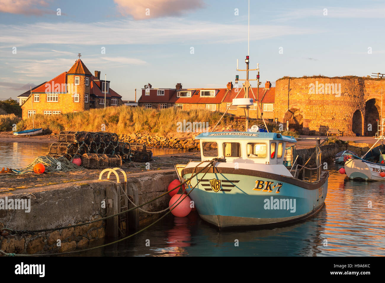 Beadnell, Northumberland, England, UK Stock Photo - Alamy