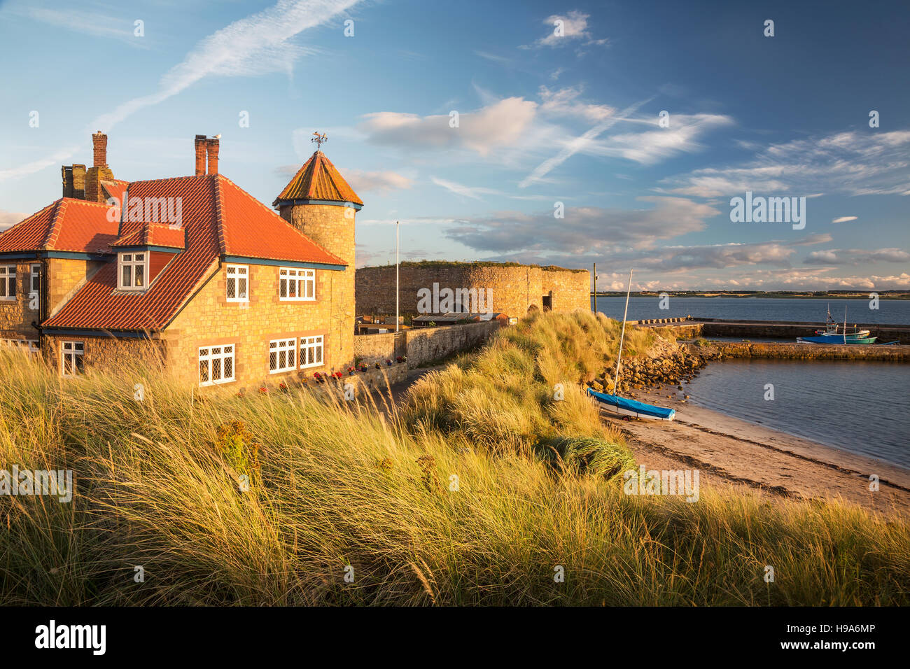 Beadnell, Northumberland, England, UK Stock Photo - Alamy