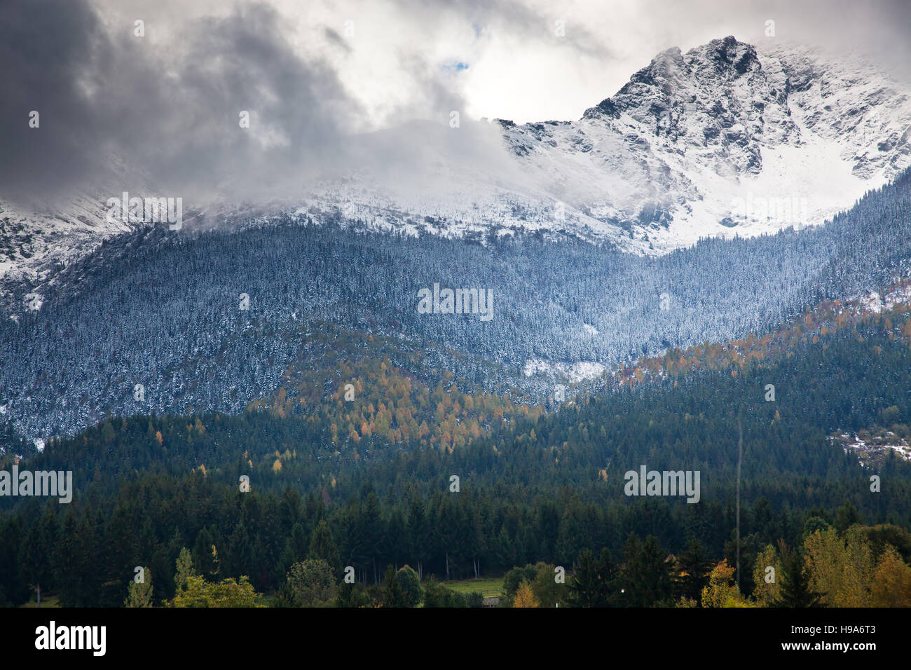 Rodna Mountains in early winter, Transylvania - Romania Stock Photo - Alamy