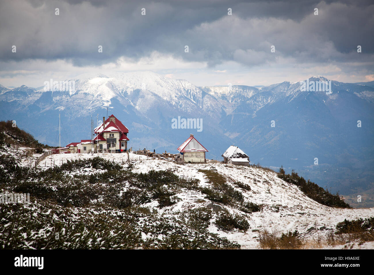 Rodna Mountains in early winter, Transylvania - Romania Stock Photo - Alamy