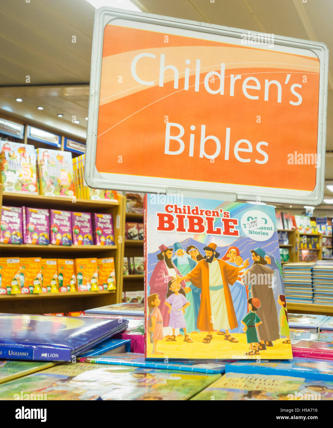 Children`s Bibles and religion themed children`s books in bookstore ...