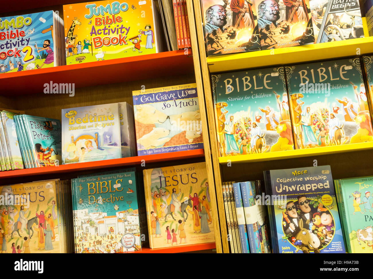 Children`s Bibles and religion themed children`s books in bookstore ...