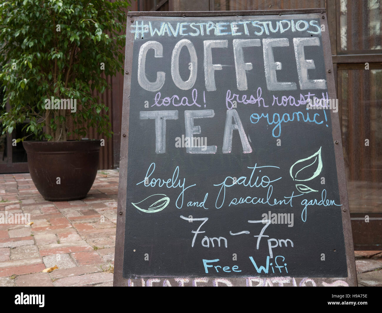 Wave Street Cafe in Monterey, California Stock Photo - Alamy