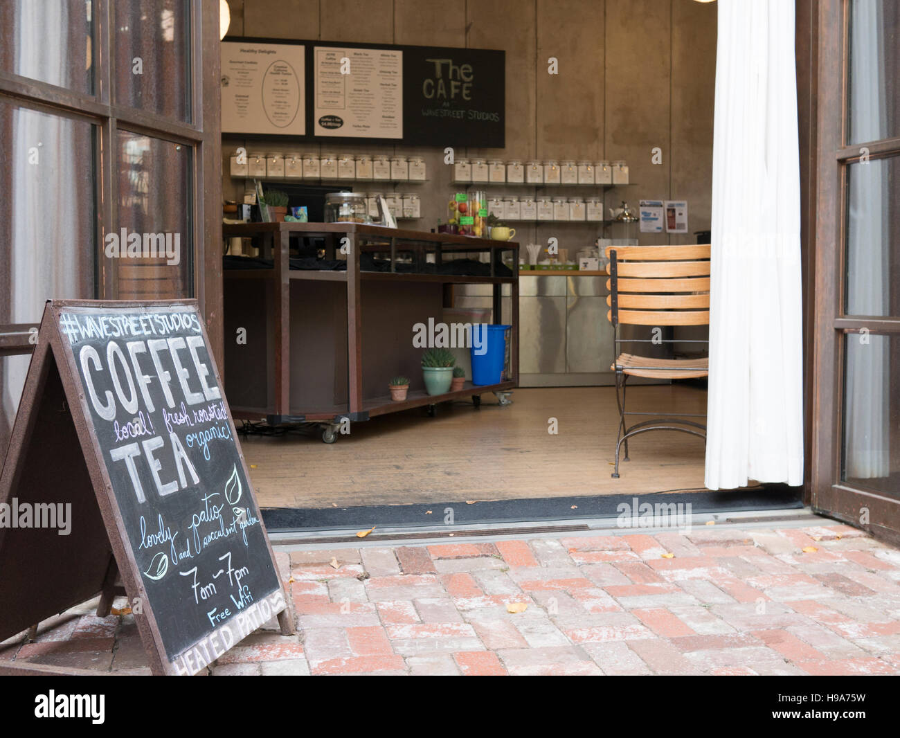 Wave Street Cafe in Monterey, California Stock Photo - Alamy