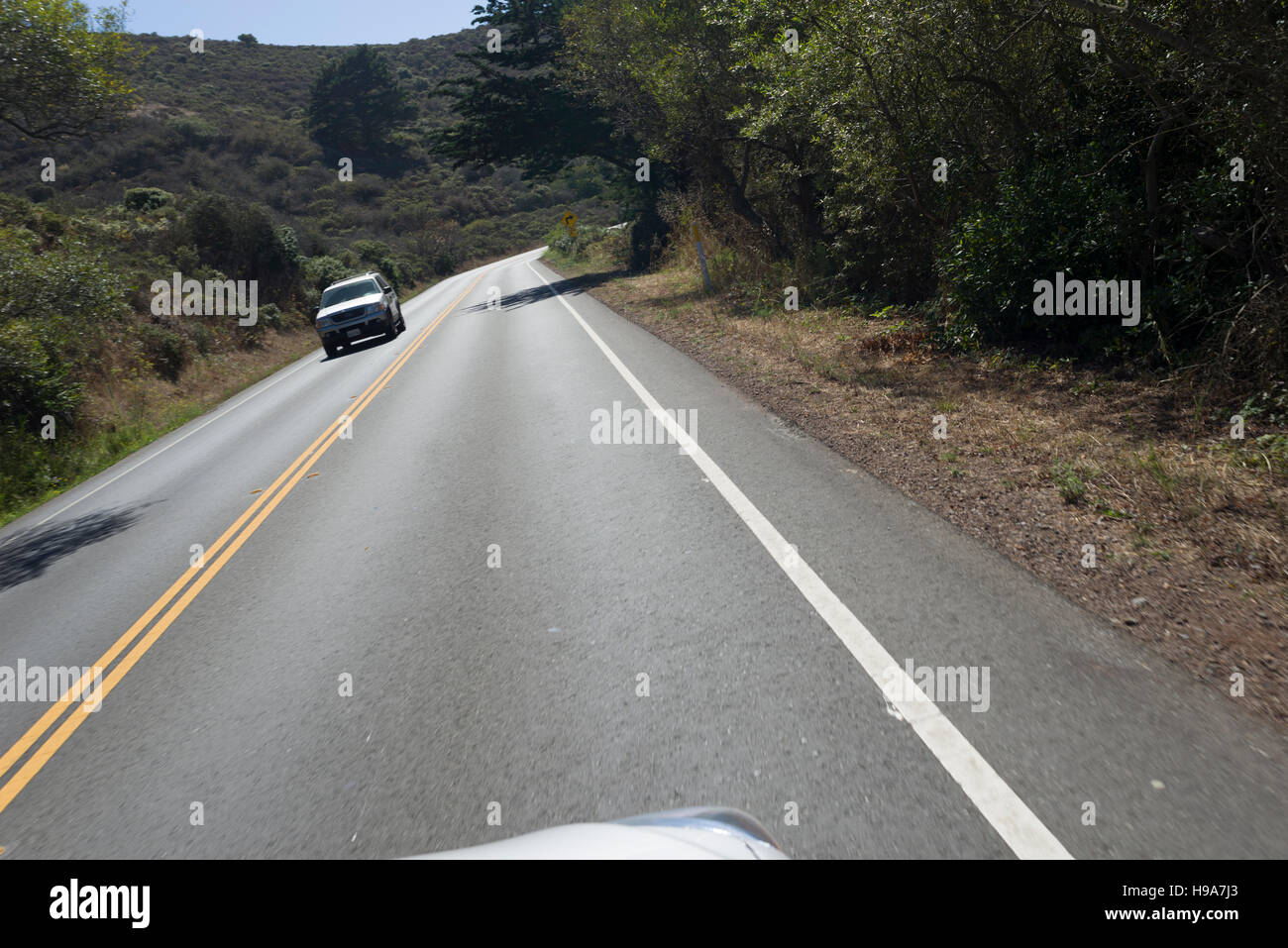 View of Field Road enroute to Point Bonita, San Francisco, California ...