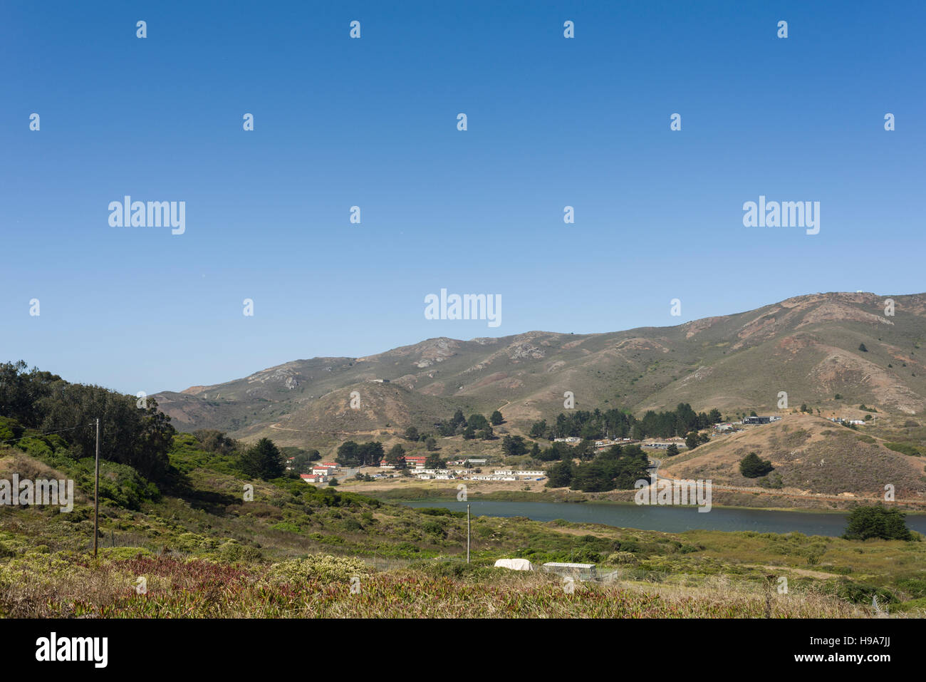 View of Field Road enroute to Point Bonita, San Francisco, California ...