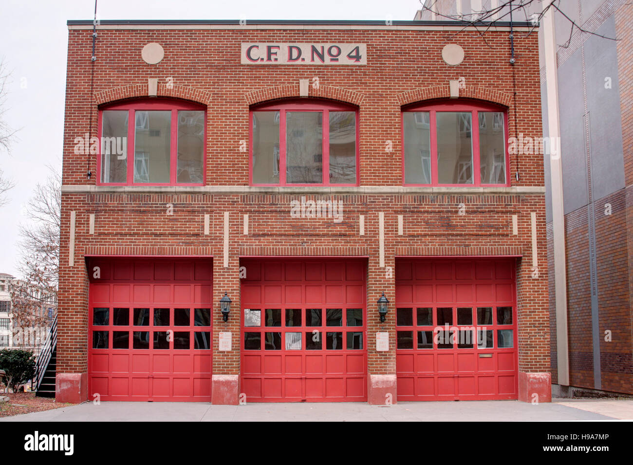 Old Charlotte Fire Station No. 4 Stock Photo - Alamy