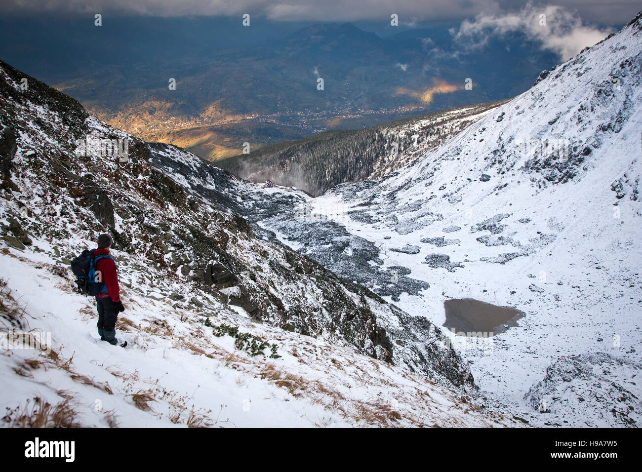 Rodna Mountains in early winter, Transylvania - Romania Stock Photo - Alamy