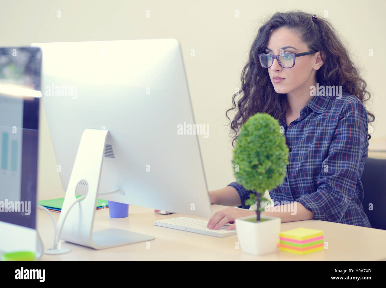 Startup Business Software Developer Working On Computer At Modern