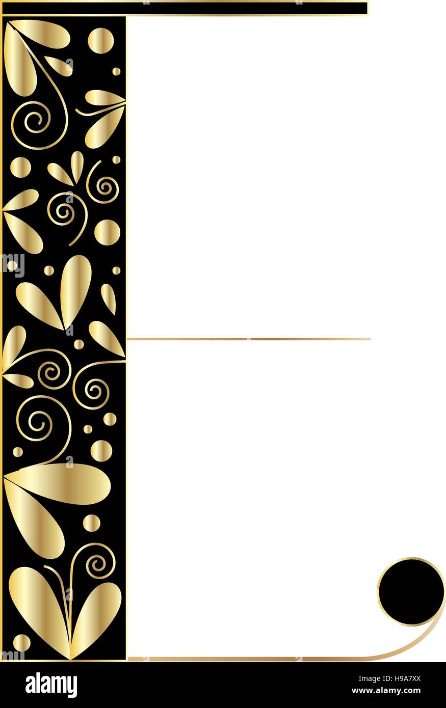 Decorative letter shape E Stock Vector Image & Art - Alamy