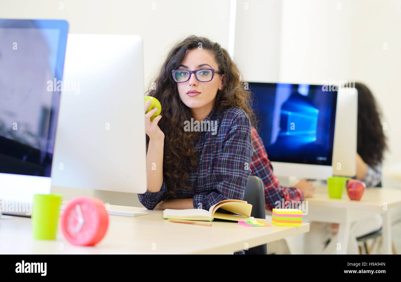 startup business, software developer working on computer at modern office Stock Photo - Alamy