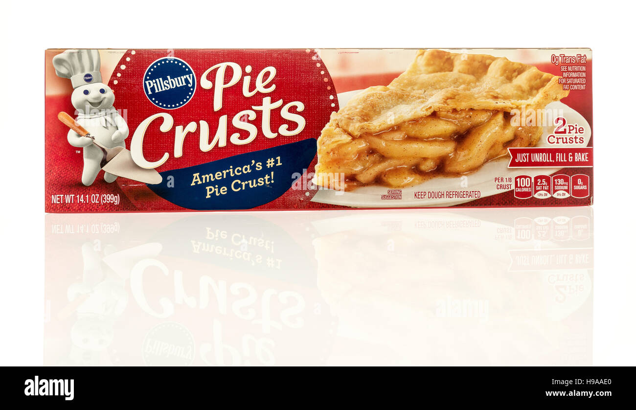 Winneconne, WI - 20 November 2016: Box of Pillsbury pie crust on an ...