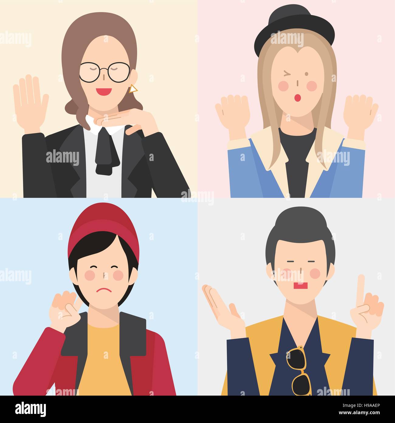 Person explain Stock Vector Images - Alamy