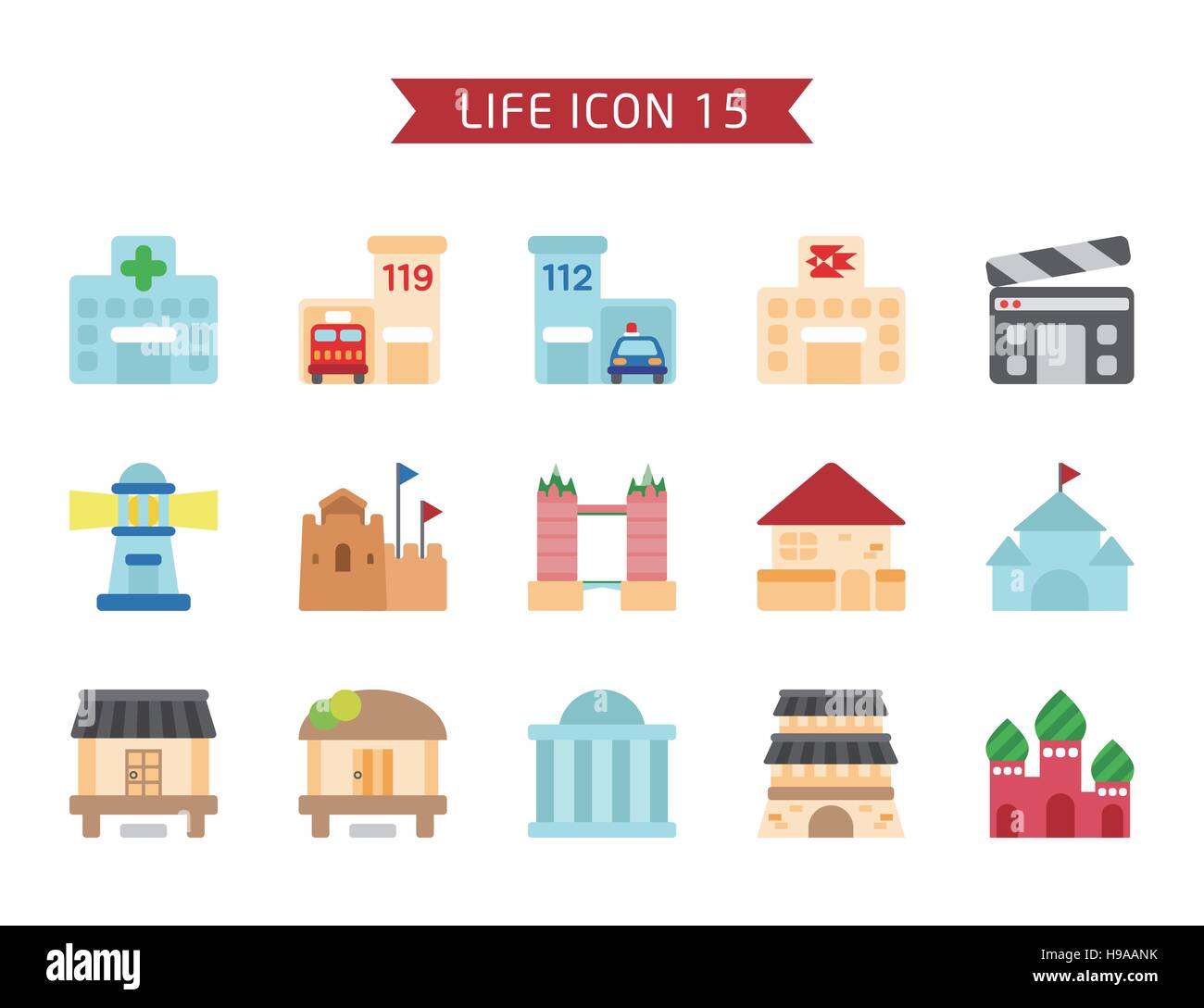 Bridge to life illustration Cut Out Stock Images & Pictures - Alamy