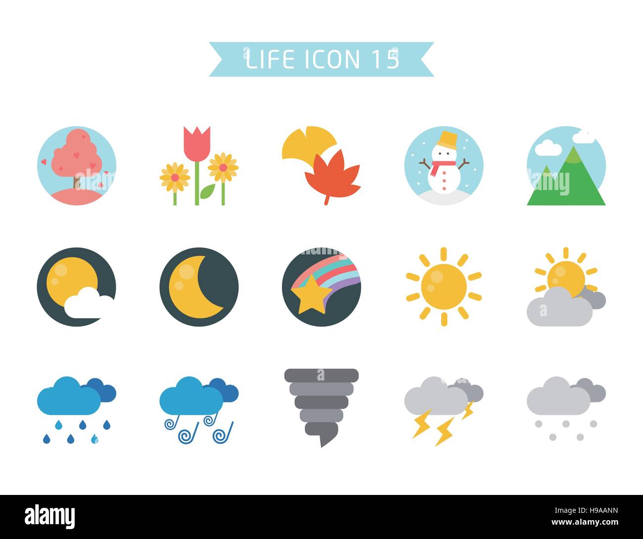 Sunflower and moon Stock Vector Images - Alamy