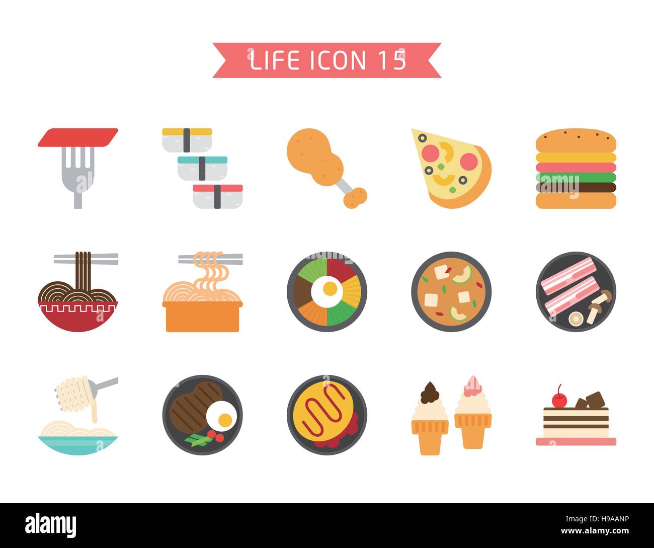 Tteokbokki vector hi-res stock photography and images - Alamy