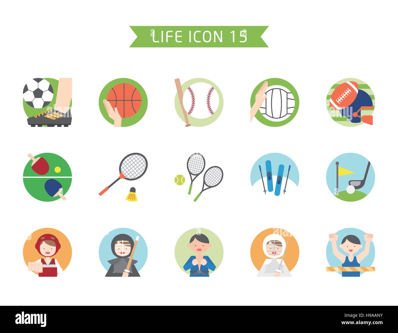 Life ball Stock Vector Images - Alamy