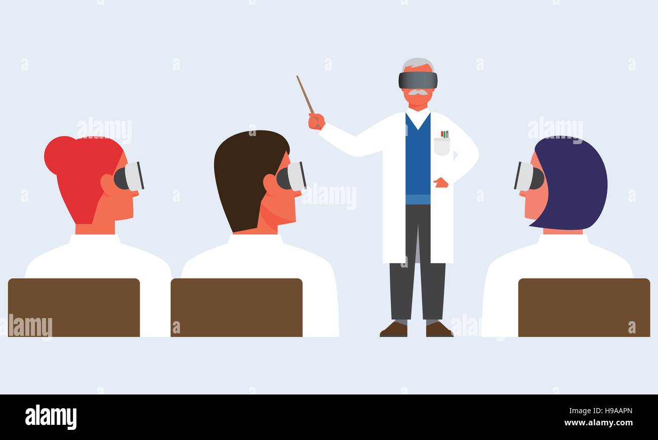 Virtual reality room Stock Vector Images - Alamy