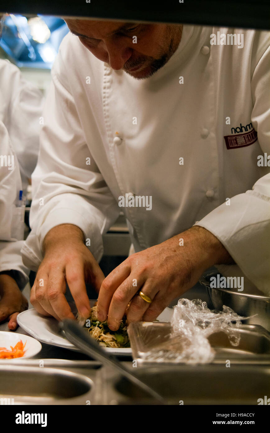 David Thompson in the kitchen of Nahm at the Metropolitan hotel in ...