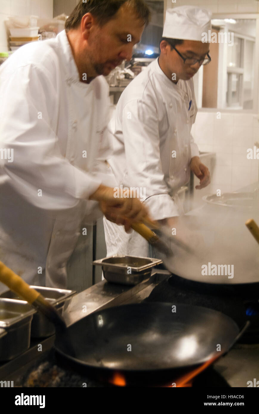 David Thompson in the kitchen of Nahm at the Metropolitan hotel in ...