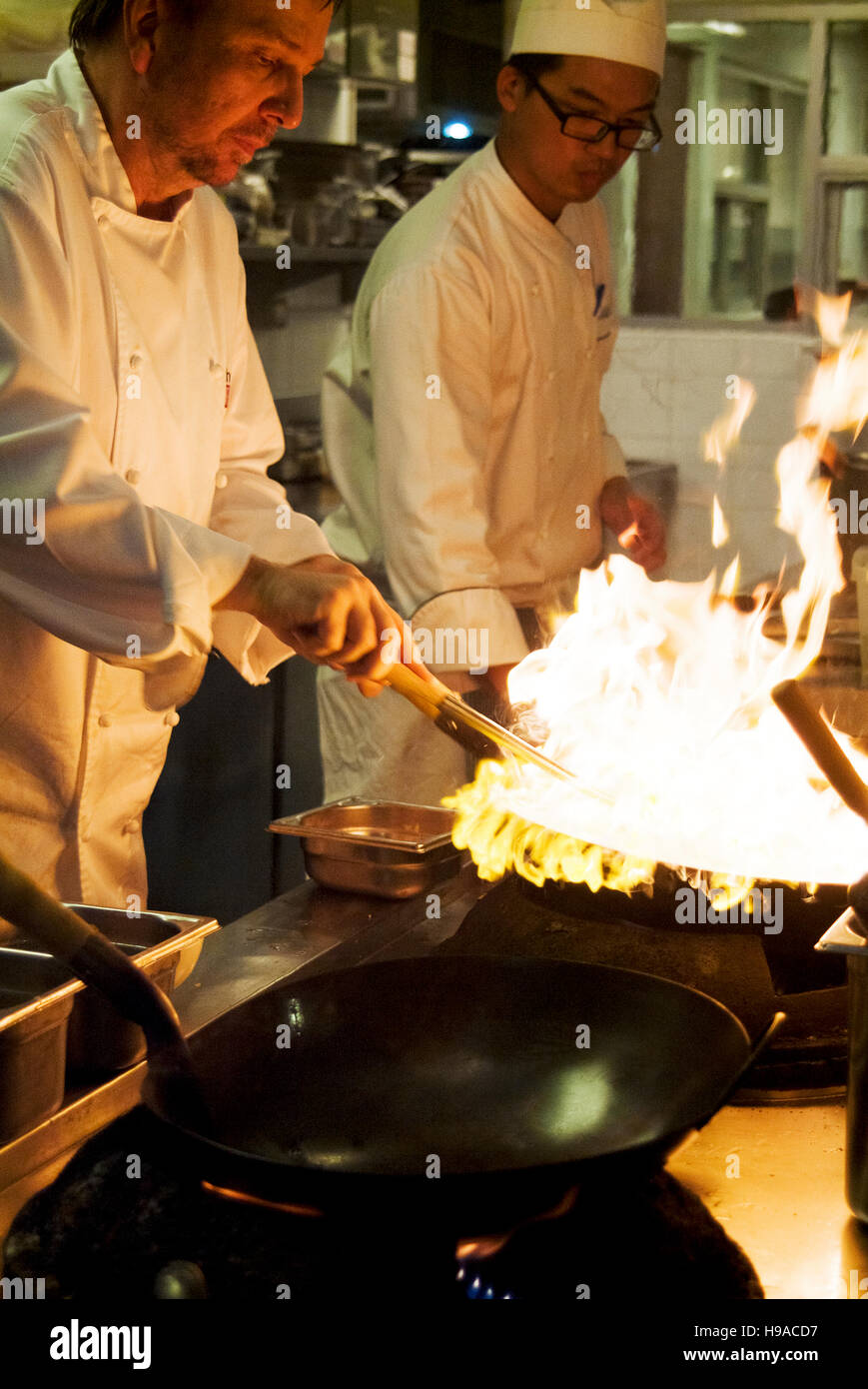 David Thompson in the kitchen of Nahm at the Metropolitan hotel in ...