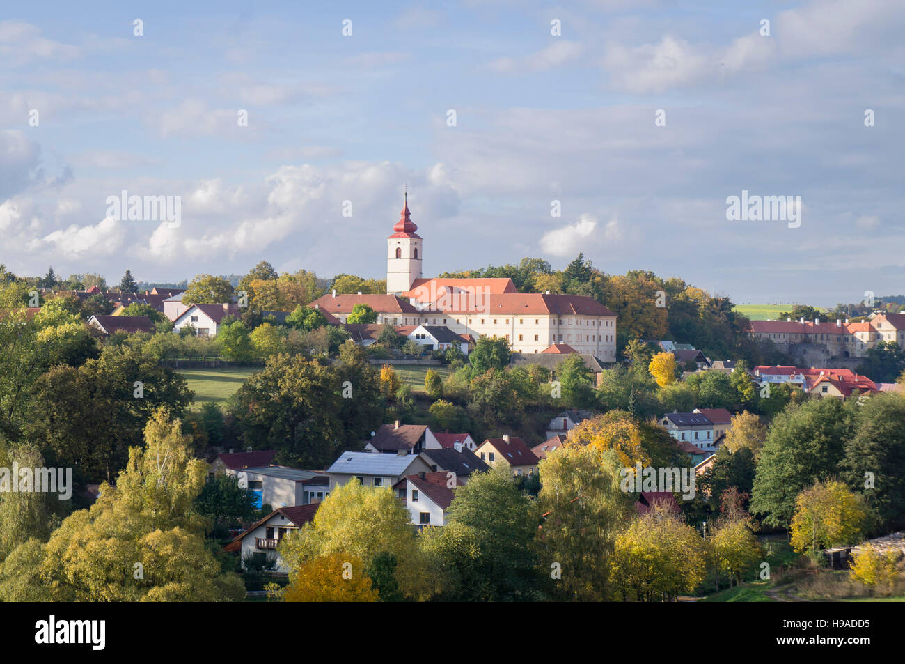 Brtnice, Church of the Assumption of Virgin Mary Stock Photo - Alamy