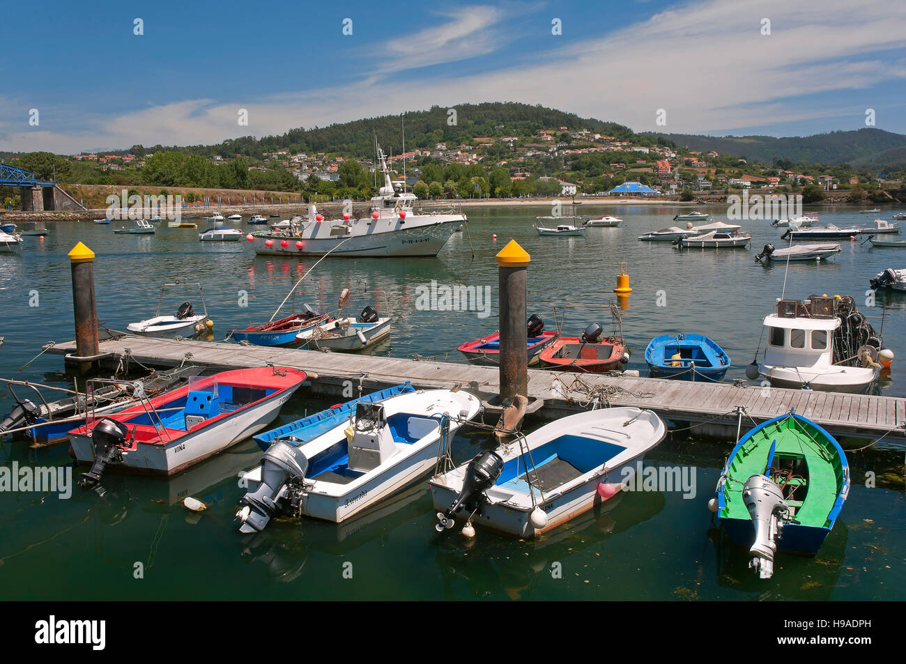 Port, Pontedeume, La Coruna province, Region of Galicia, Spain, Europe ...