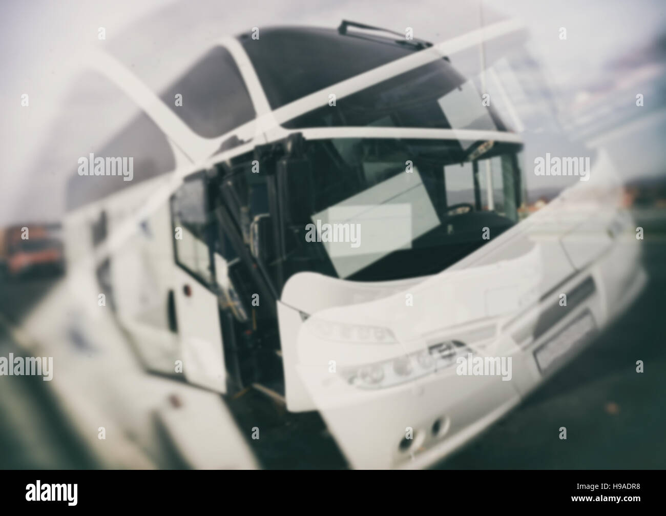 Bus, backgrounds, textures, blurred images, double vision Stock Photo ...