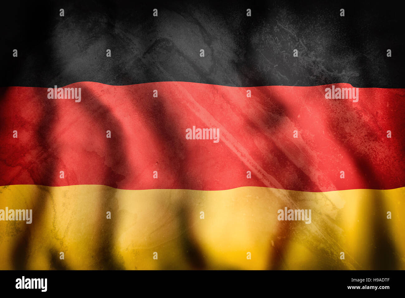 3d rendering of an old german flag waving Stock Photo - Alamy