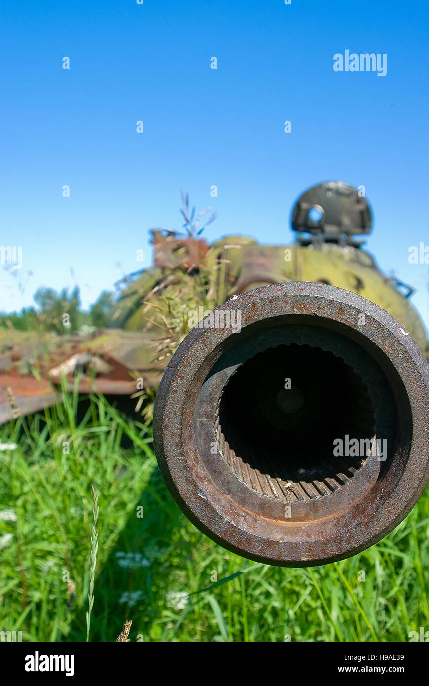 A series: the tank – a target on military range Stock Photo - Alamy