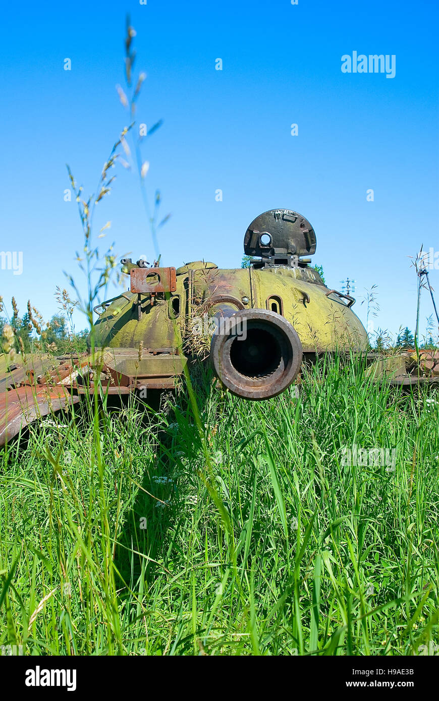 A series: the tank – a target on military range Stock Photo - Alamy