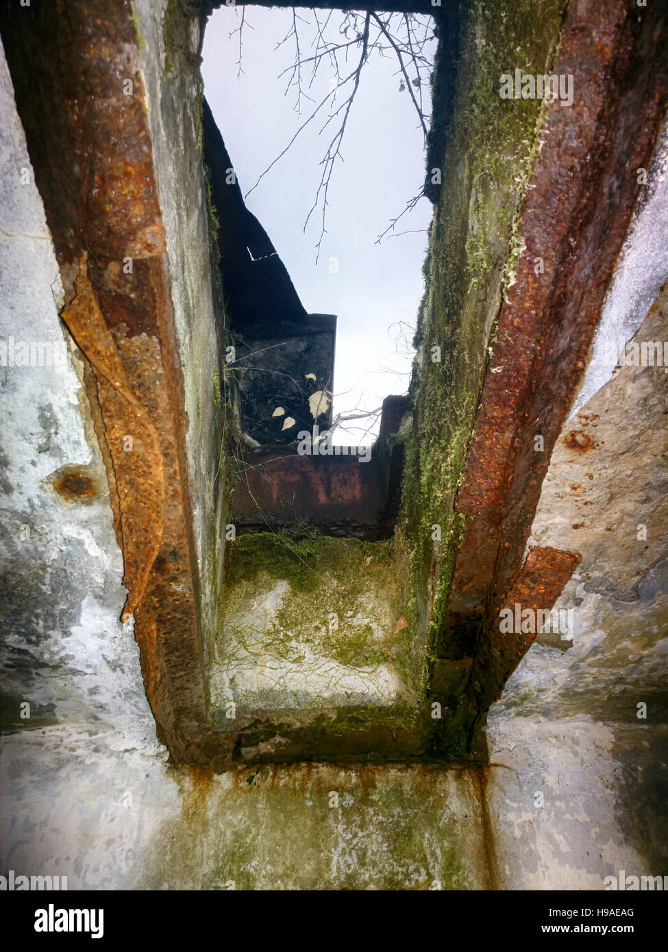 Military tourism and video Wargame. Underground military bunker from ...