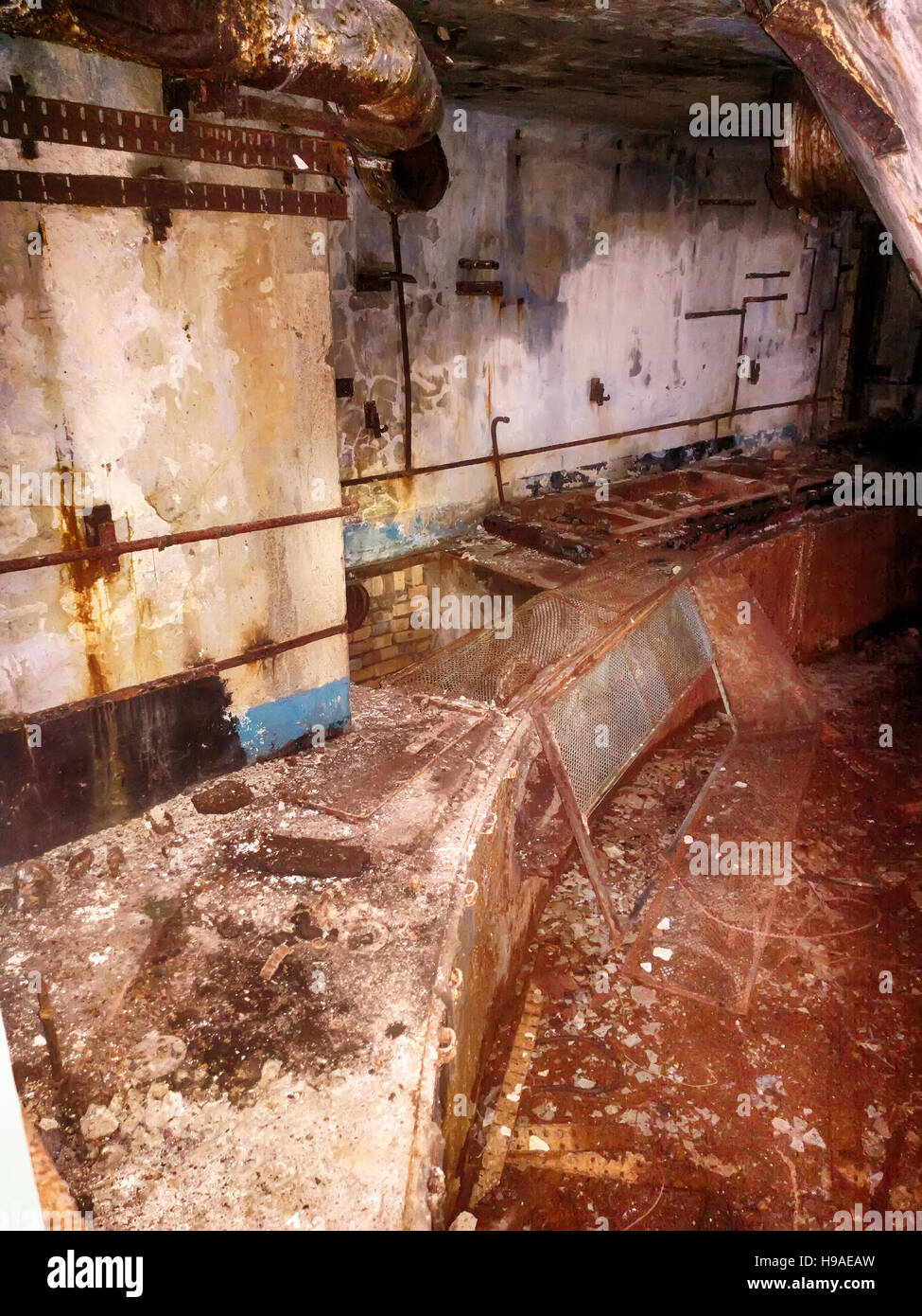 Military tourism and video Wargame. Underground military bunker from ...