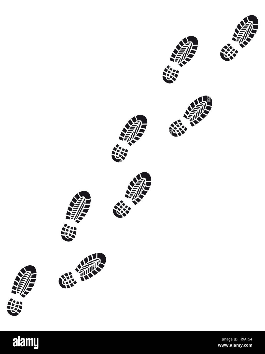 Feet and footprint Cut Out Stock Images & Pictures - Alamy