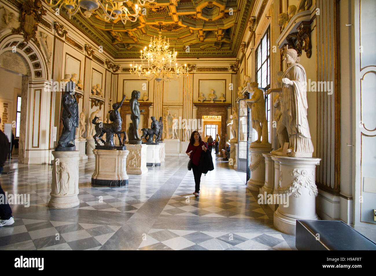 Capitoline museums hall , Rome, italy, musei capitolini, art heritage ...