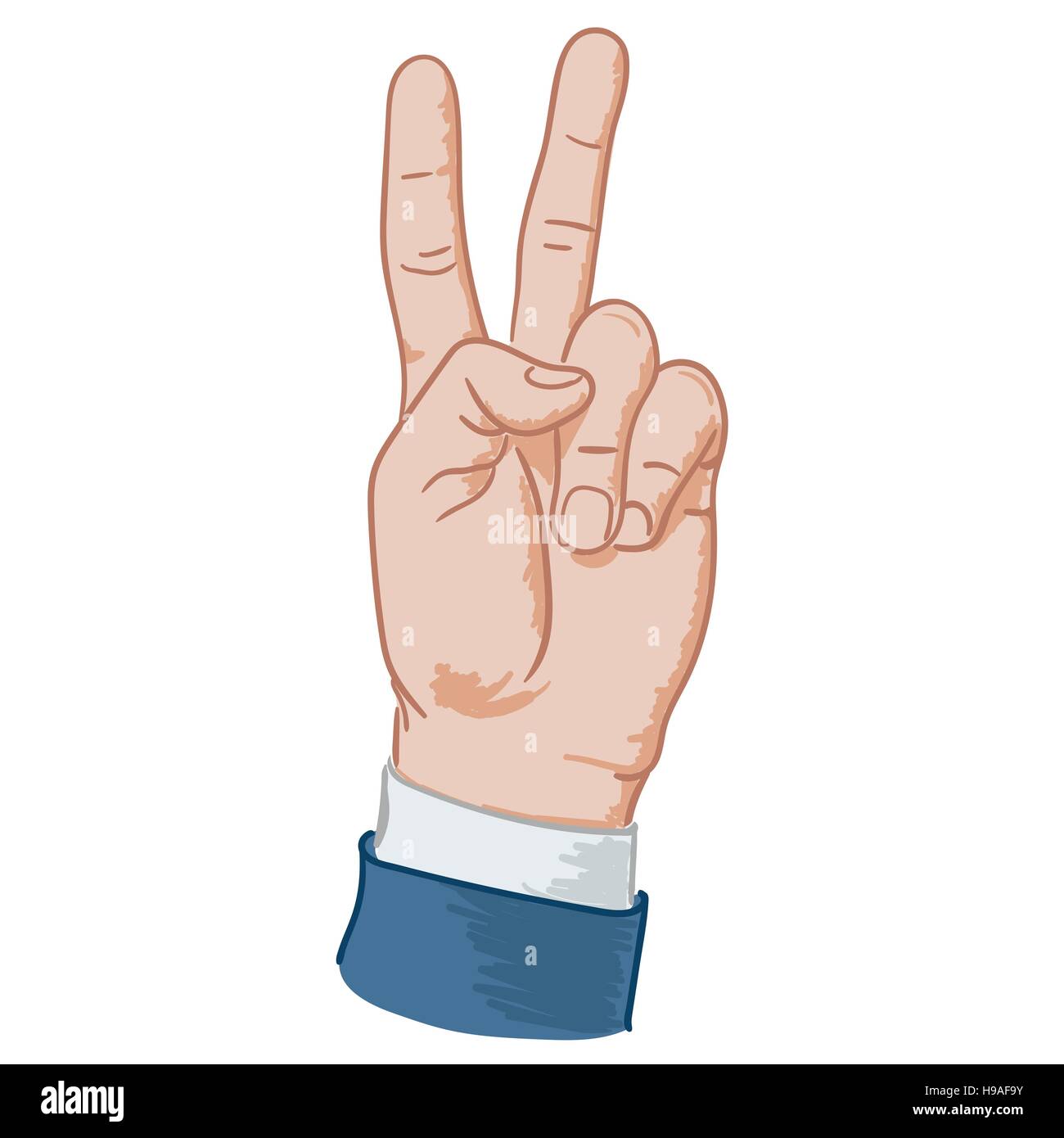 sing v hand Stock Vector Image & Art - Alamy