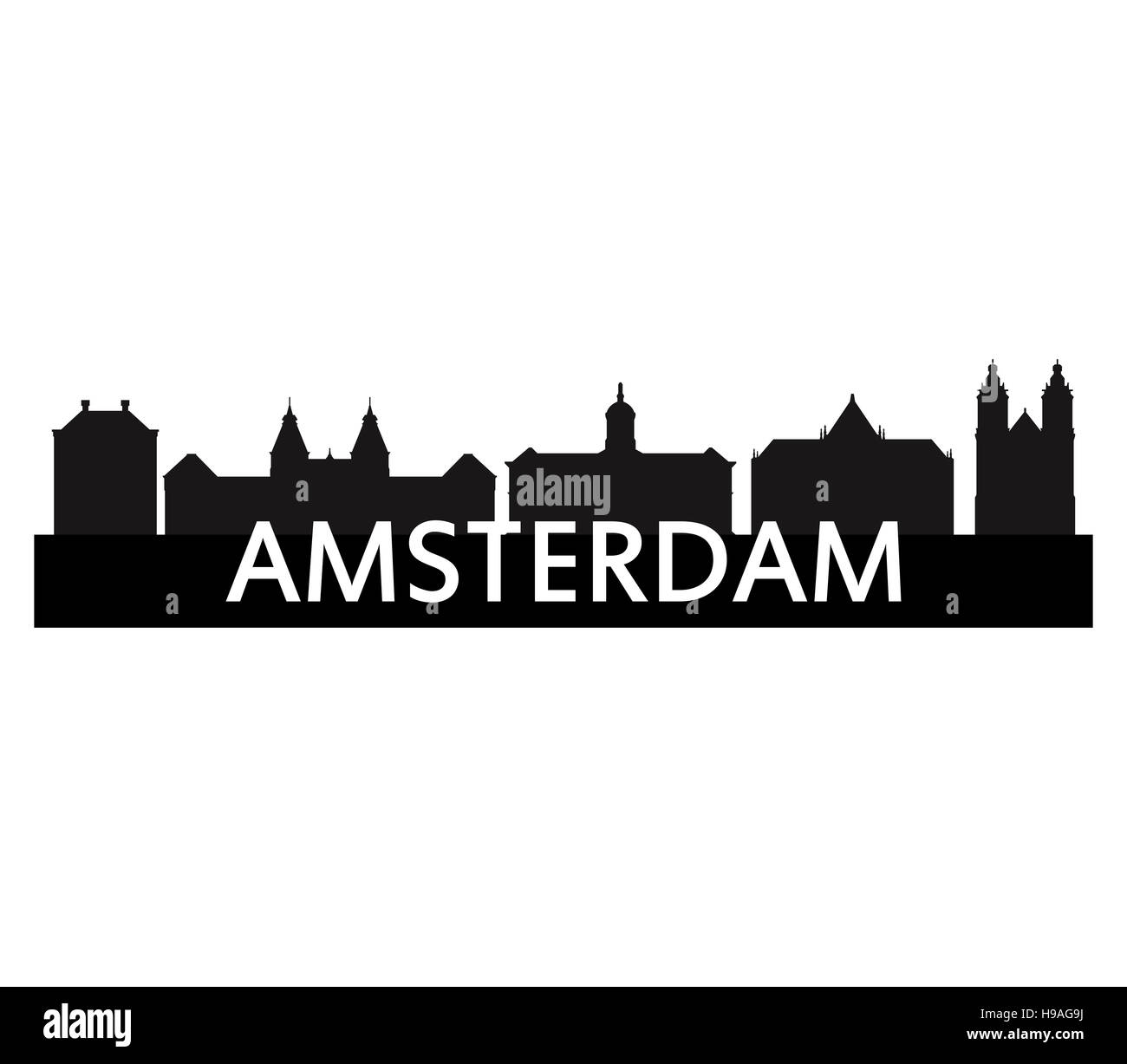 skyline of amsterdam Stock Photo - Alamy