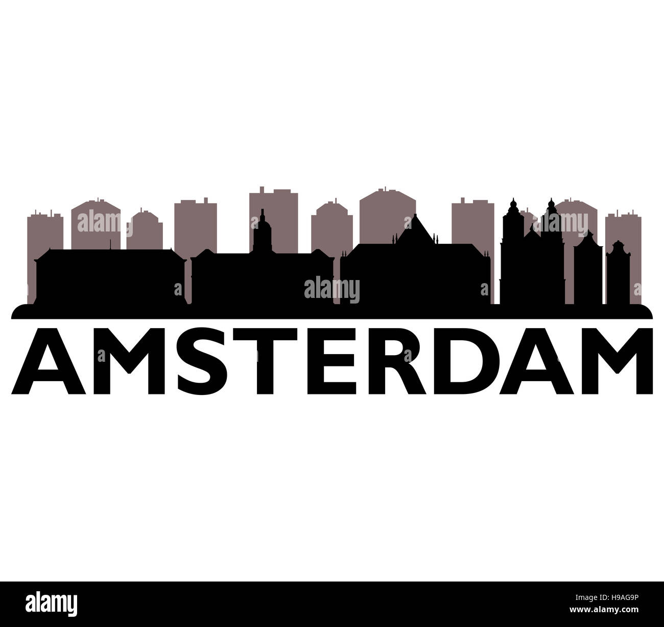 skyline of amsterdam Stock Photo - Alamy