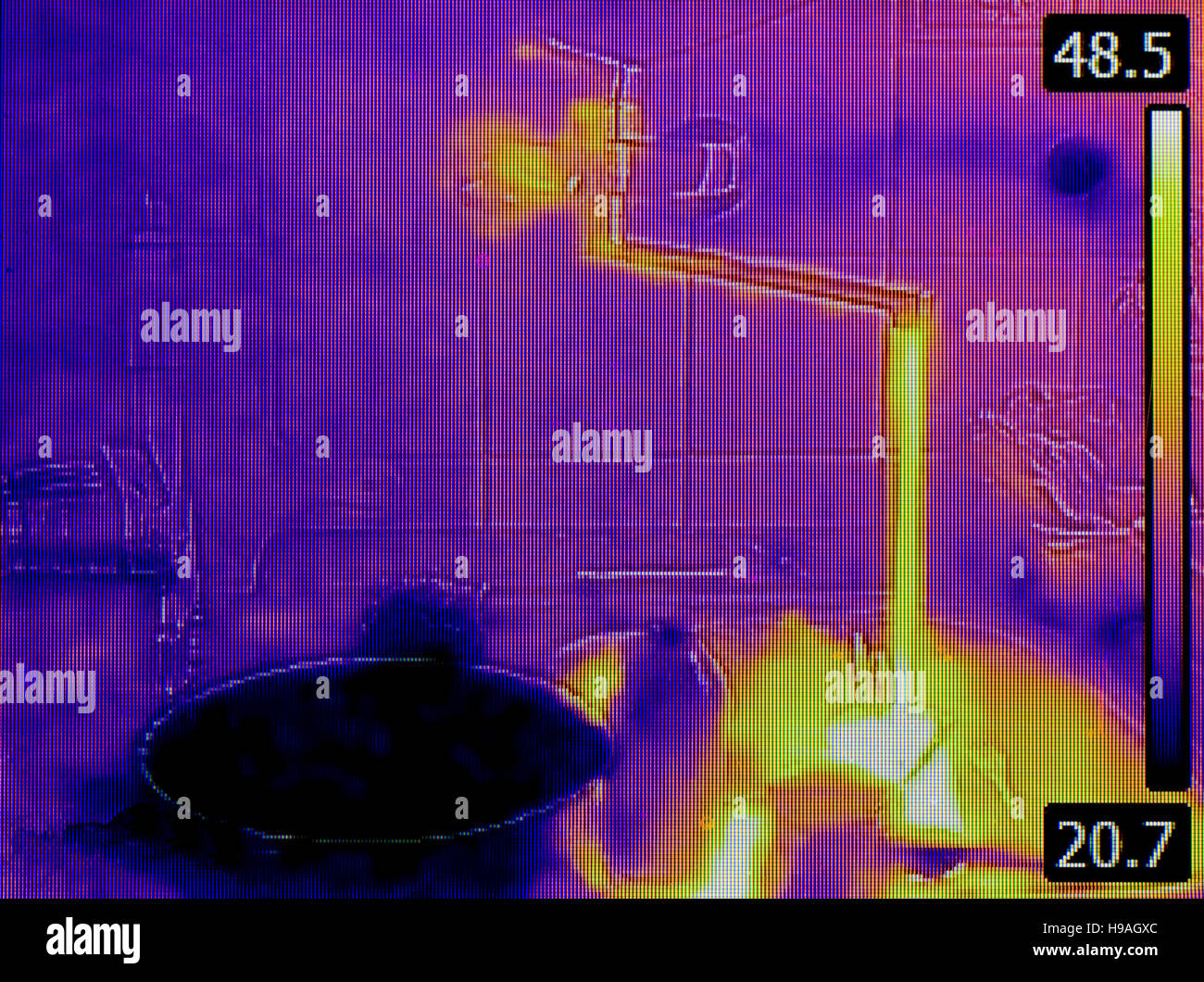 Tube in Wall Detection with Infrared Camera Stock Photo - Alamy