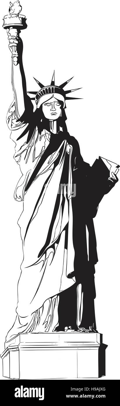 Statue of liberty sign vector Stock Vector Image & Art - Alamy