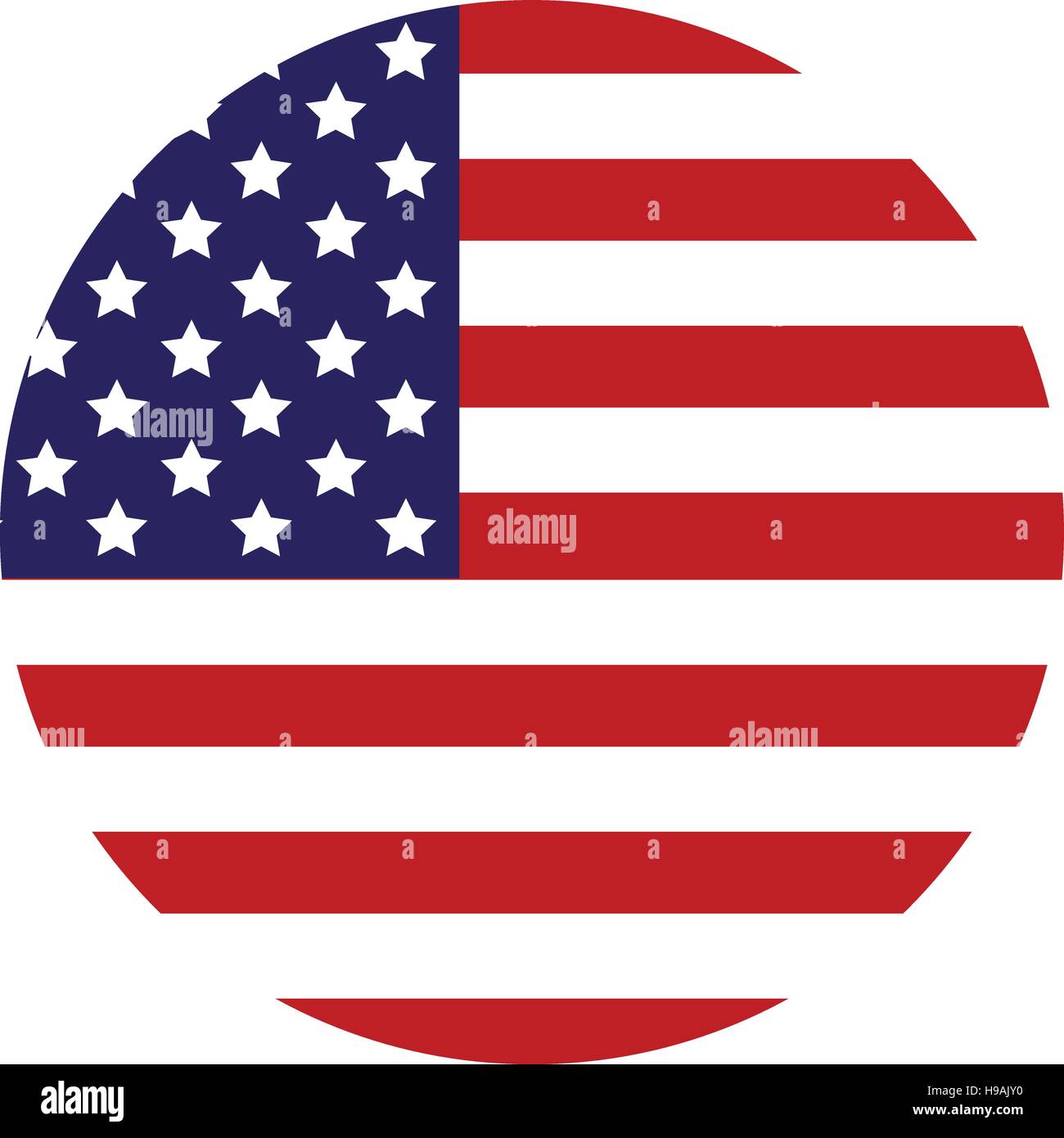 Flag united states america set Stock Vector Images - Alamy