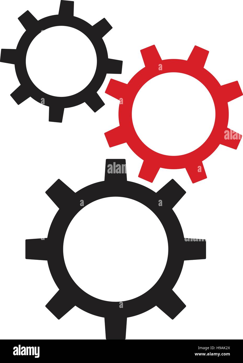 Icons of mechanical gears Stock Vector Image & Art - Alamy