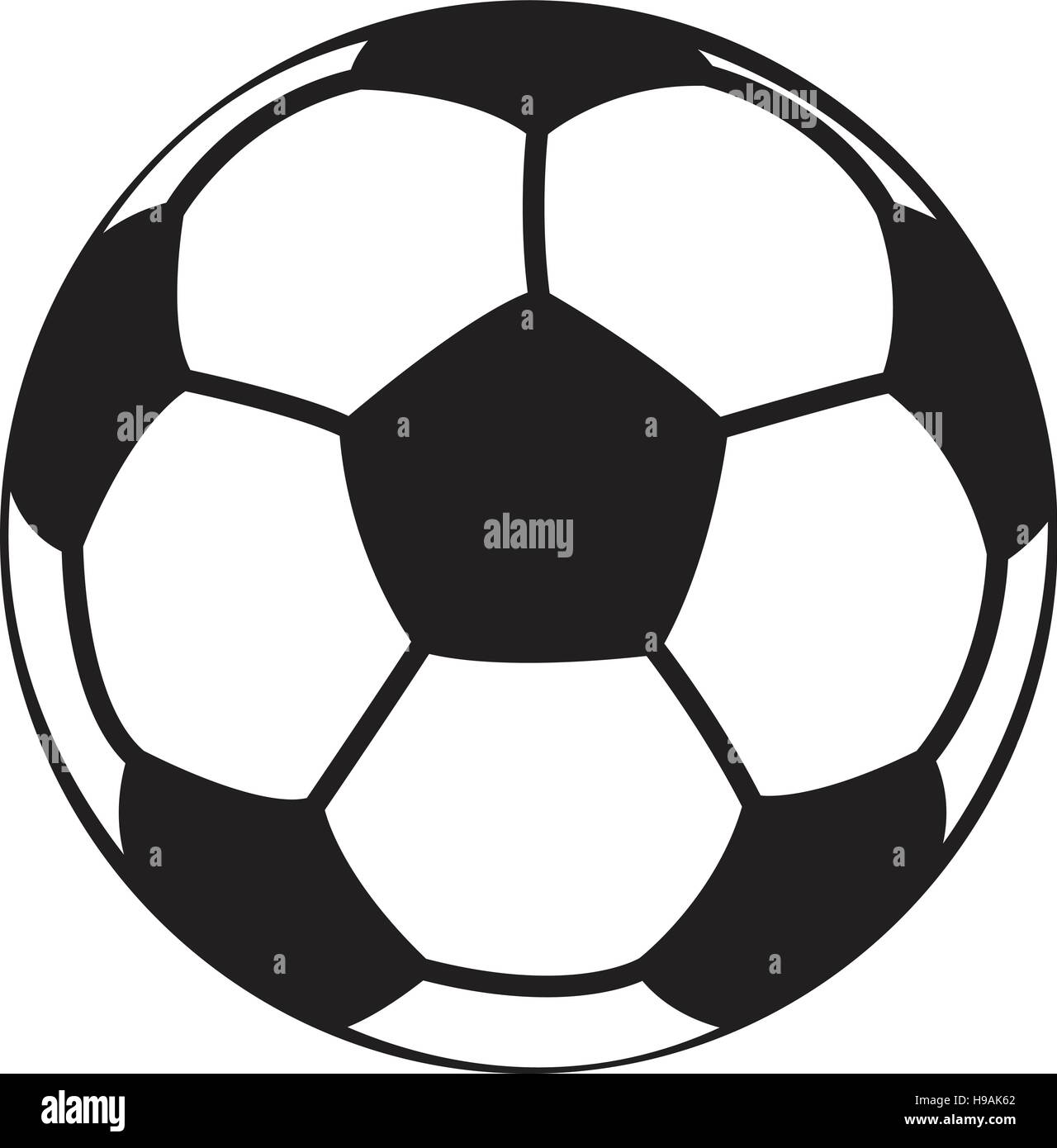 Soccer ball black Stock Vector Image & Art - Alamy