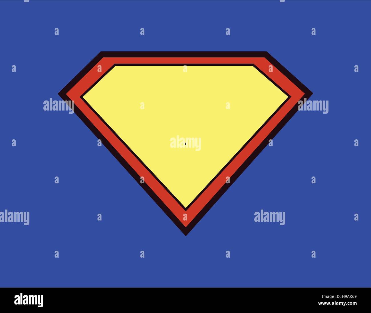 Superman badge Stock Vector Images - Alamy