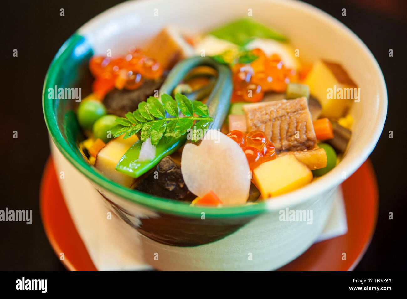 Kyoto-style chirashi sushi at Kikunoi, the three Michelin star kaiseki ...