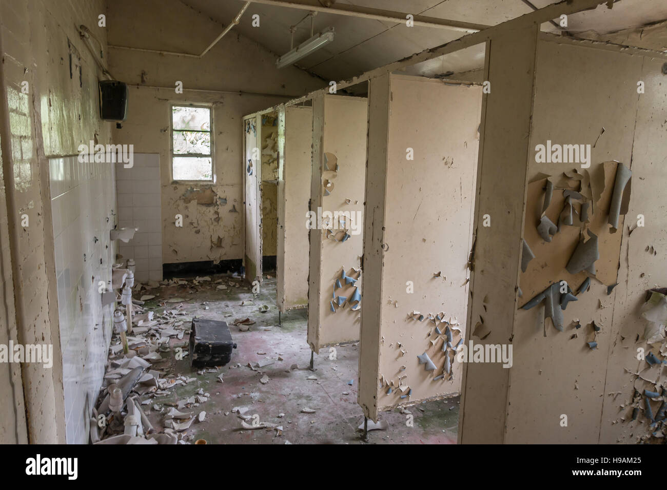 Abandoned buildings in the former RAF Upper Heyford, which was home to ...